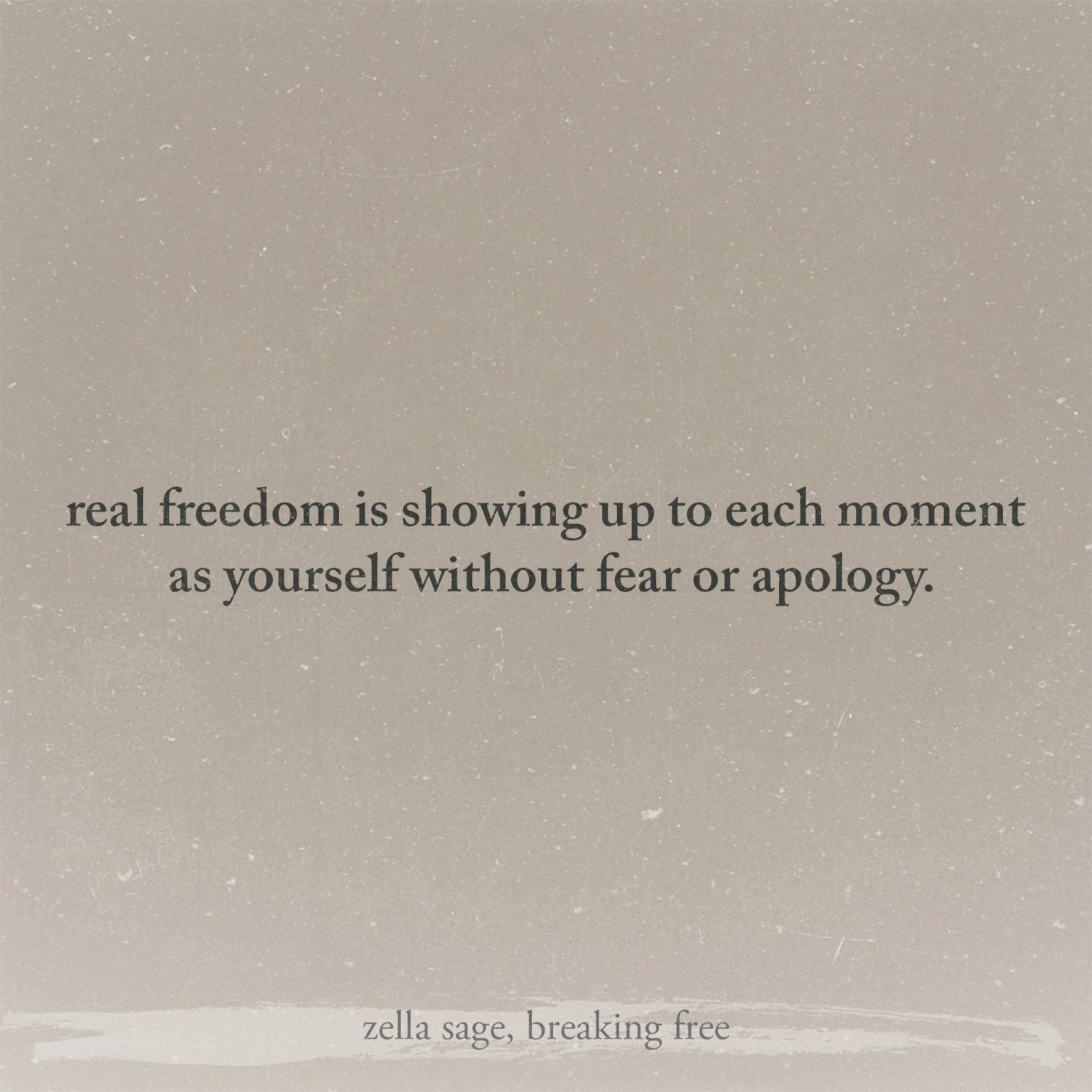 Breaking Free